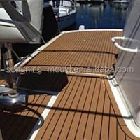 China LIKEWOOD PVC Boat Floor Engineered Flooring 190mm 5mm for Synthetic Teak Decking on Luxury Yachts for sale
