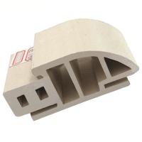 China Haixing PVC Foam Wood Texture Emboss Window Door Frame 200mm Width for Scenic Spots for sale