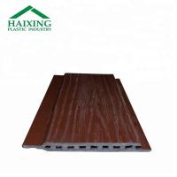China Outdoor WPC Wall Panel PVC Co-extrusion Wood Wall Covering 100% Waterproof for sale
