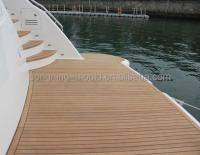 China Synthetic Teak Wood Decking 25m Roll Marine Vinyl Flooring Rubber Non-Skid 190mm x 5mm for sale