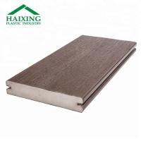 China Co-extrusion Technology 16ft Exterior Grooved Shape PVC Decking for Decking Solutions for sale
