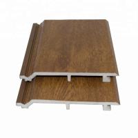 China DIY Retaining Wall Decor with Wood Plastic Composite Board White WPC Panel 100mm*10mm for sale