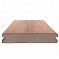 China Co-extruded Wood Color PVC Flooring Board 140x25mm 2m Length ASA Surface for sale