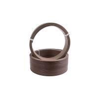 China PE PVC Wood Plastic Composite Garden Coil Edging 135mm 4mm 6m Length for Landscape for sale
