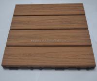 China 300x300mm Outdoor DIY Square PVC Decking Tile Co-Extrusion Technology for Garden Balcony for sale