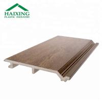 China PVC Outdoor Wall Siding 100mm x 10mm Anti Water UV Resistant Exterior Cladding 2m-6m Length for sale