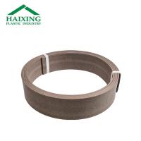 China PVC Wood Composite Garden Fence Lawn Edge 135mm x 4mm Rainproof Sunproof Co-extrusion for sale