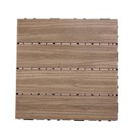China PVC Co-Extrusion Outdoor DIY Decking Tile 300x300mm 300x600mm Easy Installation for sale