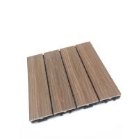 China PVC Co-Extrusion Outdoor DIY Decking Tile 300x300mm 300x600mm Easy Installation for sale