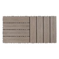 China PVC Co-Extrusion Outdoor DIY Decking Tile 300x300mm 300x600mm Easy Installation for sale
