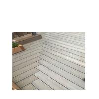 China Outdoor Waterproof Wood Grain Double Color Co-Extruded WPC Decking 140mm x 25mm for sale