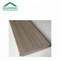 China Outdoor Waterproof Wood Grain Double Color Co-Extruded WPC Decking 140mm x 25mm for sale