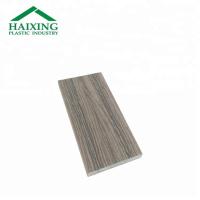 China Outdoor Waterproof Wood Grain Double Color Co-Extruded WPC Decking 140mm x 25mm for sale