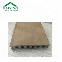 China Outdoor Waterproof Wood Grain Double Color Co-Extruded WPC Decking 140mm x 25mm for sale