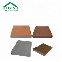 China Outdoor Waterproof Wood Grain Double Color Co-Extruded WPC Decking 140mm x 25mm for sale
