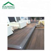 China PVC WPC Outdoor Decking 140x25mm Fire Resistant Wood Plastic Composite Flooring for Garden for sale