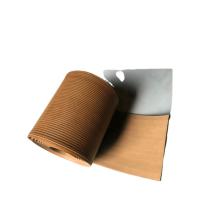 China Outdoor Soft PVC Synthetic Teak Boat Decking 190mm x 5mm Roll 25m Carton Box for sale