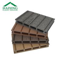 China Co-Capped WPC Decking Tile Outdoor Floor Plastic Lumber with Waterproof Coating Layer for sale
