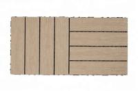 China Easy-to-Install PVC Wood Plastic Composite WPC DIY Decking with CE/ISO Certificate for sale