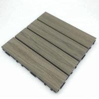 China Easy-to-Install PVC Wood Plastic Composite WPC DIY Decking with CE/ISO Certificate for sale