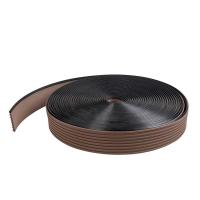 China HAIXING Synthetic Teak Boat Rubber Floor 190mm x 5mm Marine Decking Roll 25m for sale