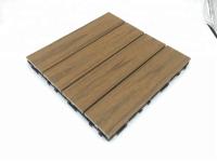 China Easy-to-Install PVC Wood Plastic Composite WPC DIY Decking with CE/ISO Certificate for sale