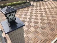 China Easy-to-Install PVC Wood Plastic Composite WPC DIY Decking with CE/ISO Certificate for sale