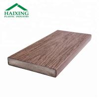 China Exterior Wood Grain PVC Foam Composite Decking 140mm x 25mm for Modern Terrace for sale