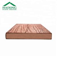 China Exterior Wood Grain PVC Foam Composite Decking 140mm x 25mm for Modern Terrace for sale
