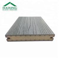 China Advanced Engineering Outdoor PVC Garden Flooring Extruded Timber Elastic Composite Decking for sale
