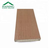 China Advanced Engineering Outdoor PVC Garden Flooring Extruded Timber Elastic Composite Decking for sale