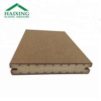 China Advanced Engineering Outdoor PVC Garden Flooring Extruded Timber Elastic Composite Decking for sale