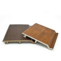 China Easy Installation Grey WPC Wall Panel for PVC/WPC Waterproof Facade Covering Panels for sale