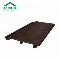 China Easy Installation Grey WPC Wall Panel for PVC/WPC Waterproof Facade Covering Panels for sale