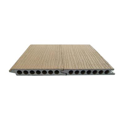 China 18mm Thick PVC Outdoor Fireproof Composite Deck Floor for Balcony Engineered Flooring for sale