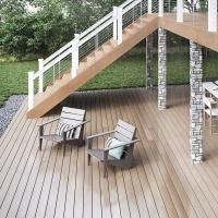 China 18mm Thick PVC Outdoor Fireproof Composite Deck Floor for Balcony Engineered Flooring for sale