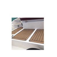 China Luxury Soft PVC Boat Deck Flooring 190mm x 5mm for Yacht Outdoor Install Glue for sale