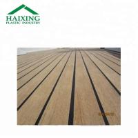 China Luxury Soft PVC Boat Deck Flooring 190mm x 5mm for Yacht Outdoor Install Glue for sale