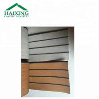 China Luxury Soft PVC Boat Deck Flooring 190mm x 5mm for Yacht Outdoor Install Glue for sale