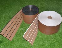 China Teak Timber-Like PVC Yacht Floor Decking 190mm Width 5mm Thickness for Playground Equipment for sale