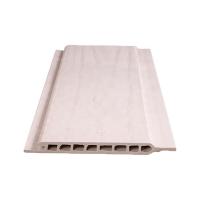 China PVC Foam Wood Composite Wall Panels 100-180mm Width 2m Length for House Finishing for sale
