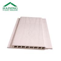 China PVC Foam Wood Composite Wall Panels 100-180mm Width 2m Length for House Finishing for sale