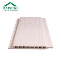 China PVC Foam Wood Composite Wall Panels 100-180mm Width 2m Length for House Finishing for sale