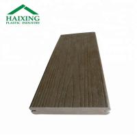 China 4m Length Wood Texture WPC Balcony Floor Covering 140mmx25mm Outdoor Composite Decking for sale