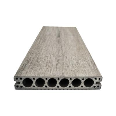 China No Deformation Anti-Slip Hollow WPC Flooring Tiles 140mm x 25mm for Parquet Decking for sale
