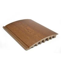 China Curved Wood Plastic Composite WPC Cladding for 180mm*26mm Exterior 3D Plastic Wall for sale