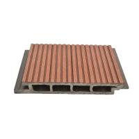 China Exterior Decorative Wood and Plastic Composite WPC Wall Siding with Click Installation for sale