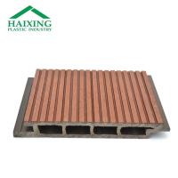China Exterior Decorative Wood and Plastic Composite WPC Wall Siding with Click Installation for sale