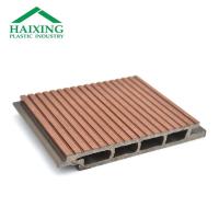 China Exterior Decorative Wood and Plastic Composite WPC Wall Siding with Click Installation for sale