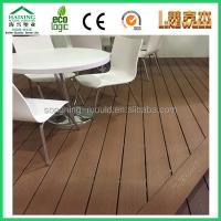 China Removable Wood Plastic Composite Flooring Anti UV Brushing Surface 140x25mm for sale